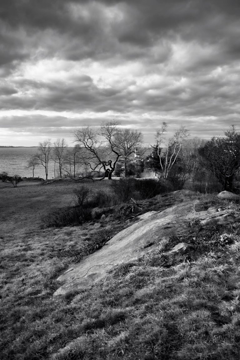 Pasture & Rock – Black & White - Squam Creative Services